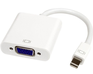 Adapter – konvertor Mini DisplayPort (M) – VGA (F) beli