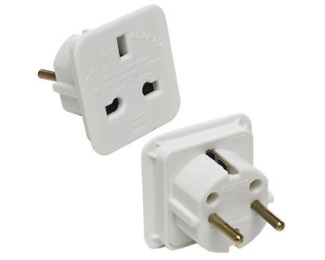 Adapter Euro utikač – UK utičnica bela