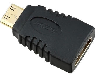 Adapter Mini HDMI (M) – HDMI (F) crni