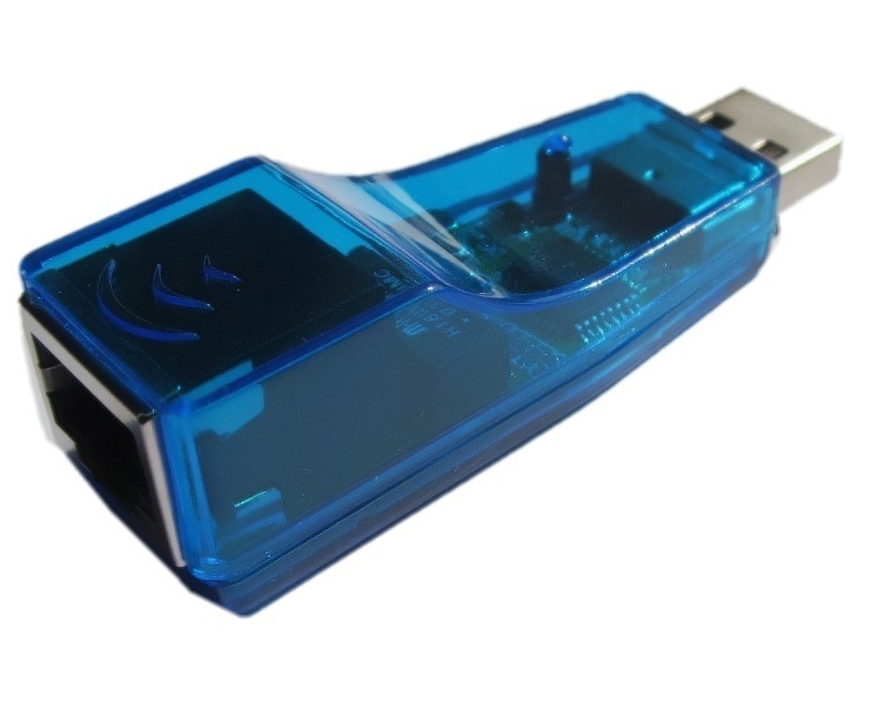 Adapter USB tip A (M) – RJ-45 (F) + CD plavi JP1082