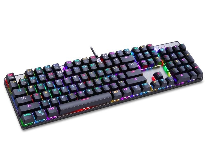 CK104 RGB mehanička crna tastatura plavi prekidači