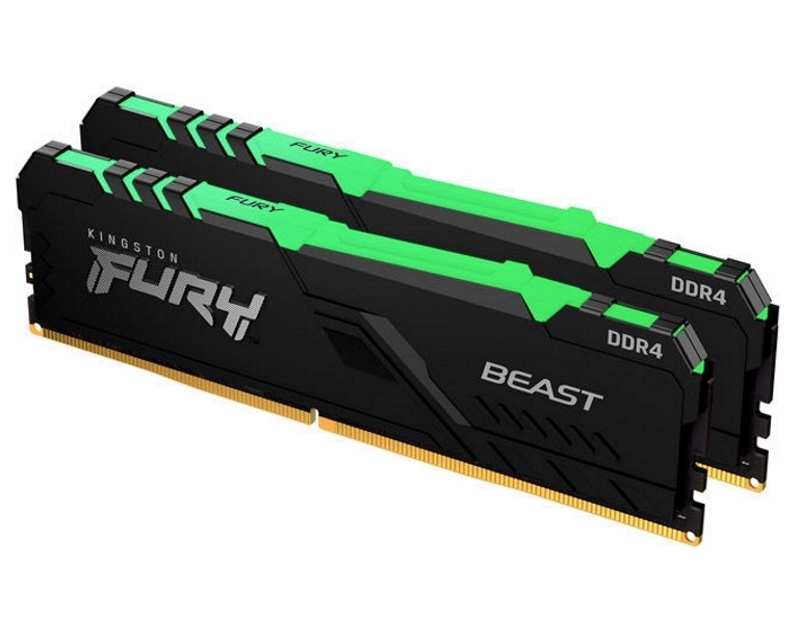 DIMM DDR4 64GB (2x32GB kit) 3200MHz KF432C16BBAK2/64 Fury Beast RGB