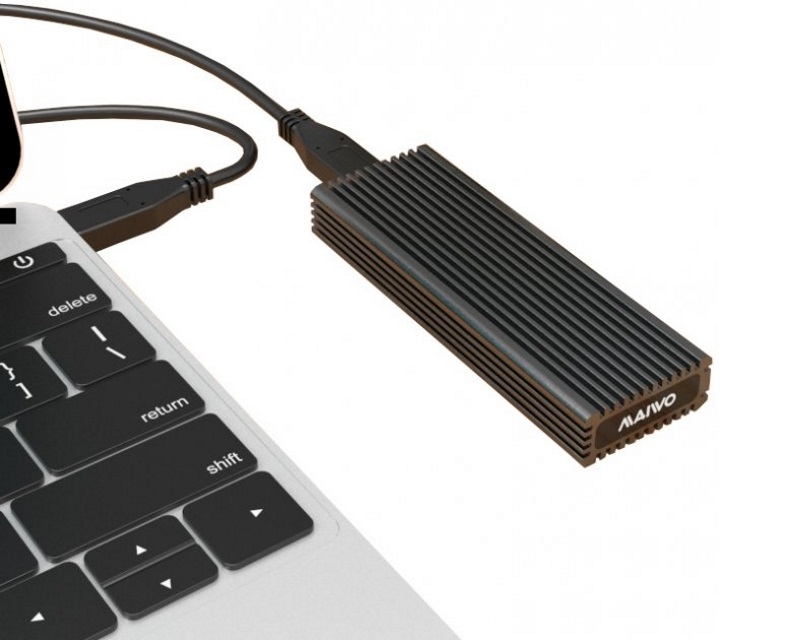 Externo Kućište USB 3.2 za NVMe i SATA M.2 SSD, sa USB 3.1 tip C kablom K1687P2