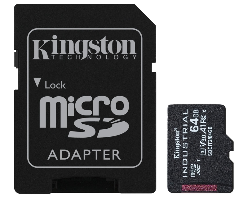 Industrial MicroSDHC/SDXC 64GB + Adapter SDCIT2/64GB