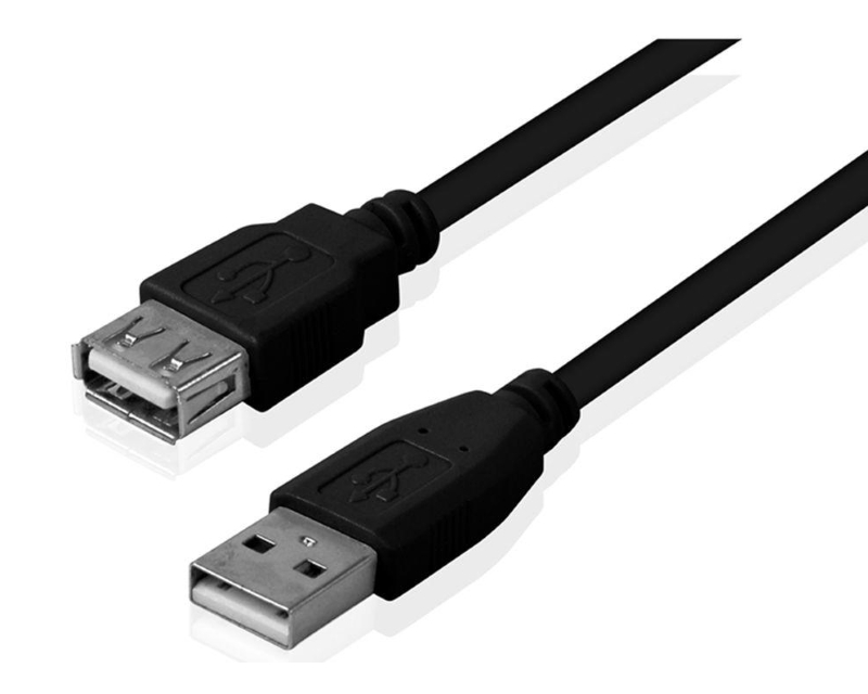 Kabl USB 2.0 A – USB A M/F (produžni) 1.8m crni