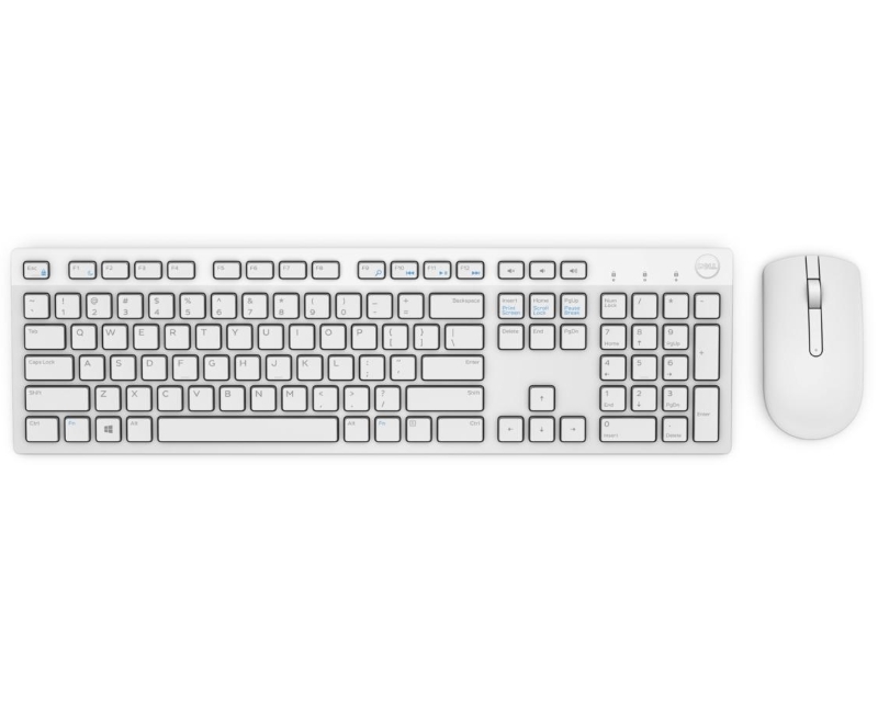 KM636 Wireless US tastatura + miš bela