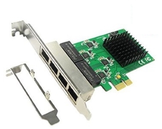 PCI-Express kontroler 4-port Gigabit Ethernet