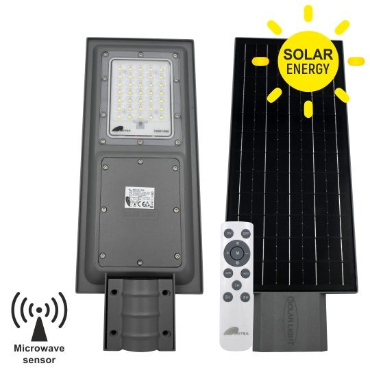 Solarna ulična svetiljka 100W 6500K sa senzorom pokreta