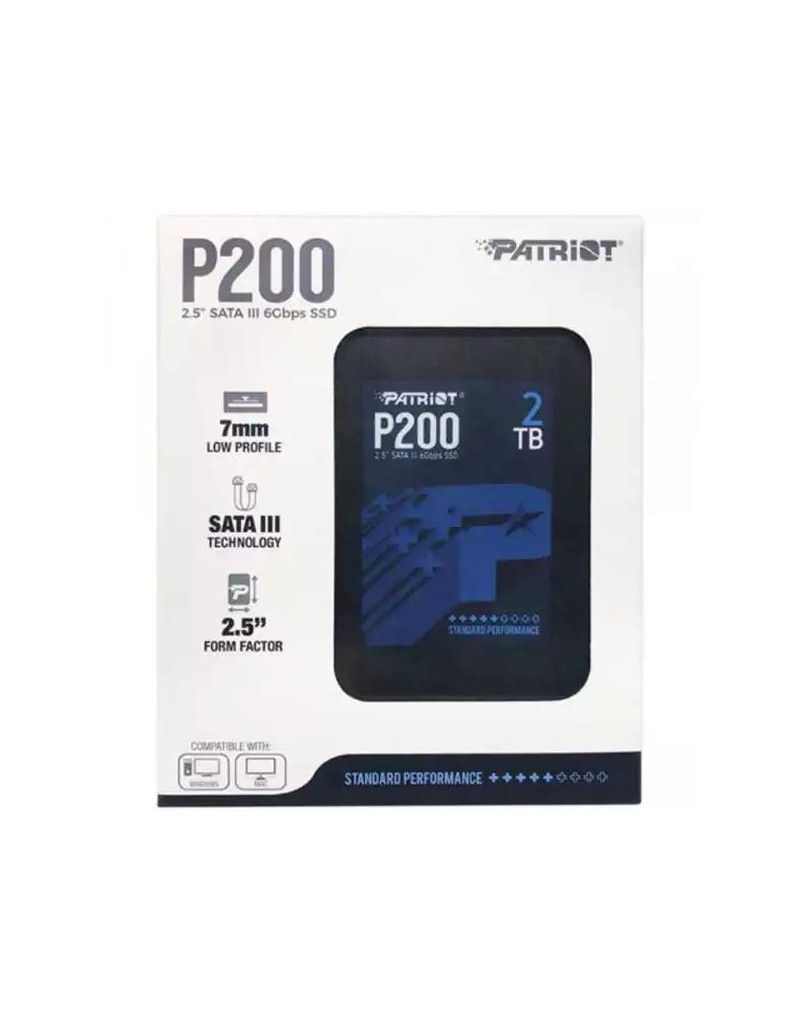 SSD 2.5 SATA3 2TB Patriot P210 520MBS/430MBS P210S2TB25