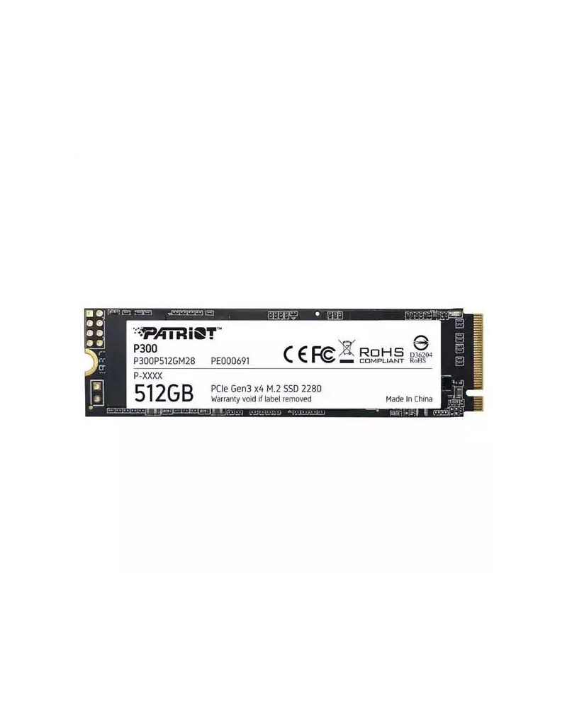 SSD M.2 NVMe 512GB Patriot P300 1700MBs/1100MBs P300P512GM28