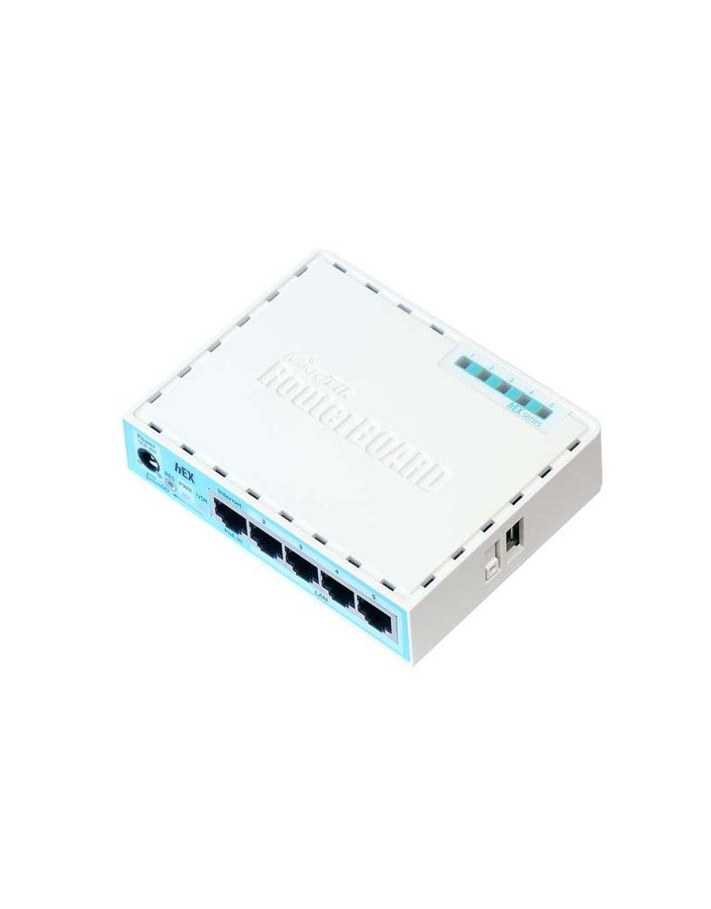 MikroTik RB750Gr3 hEX ruter sa 5 x Gigabit LAN / WAN portova 10/100/1000Mb/s, USB 2.0, microSD slot