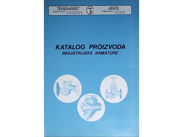 Katalog `TEHNOINVEST - VENTIL` Jugoslavija
