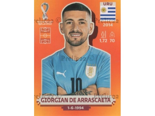 a Qatar 2022 Fifa WC sličica br. URU11