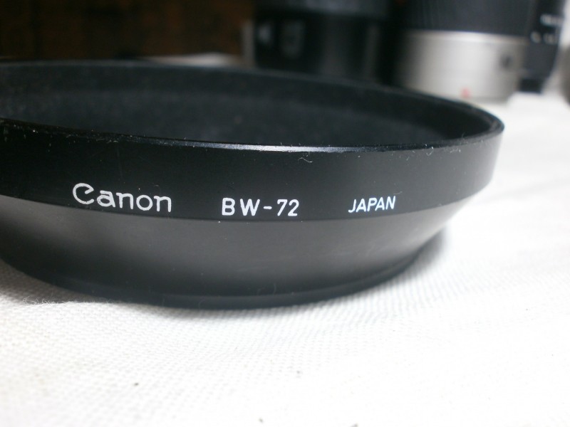 Canon BW-72 lens hood Canon fd 4/17 2.8/20 1.4/24 L 3.5