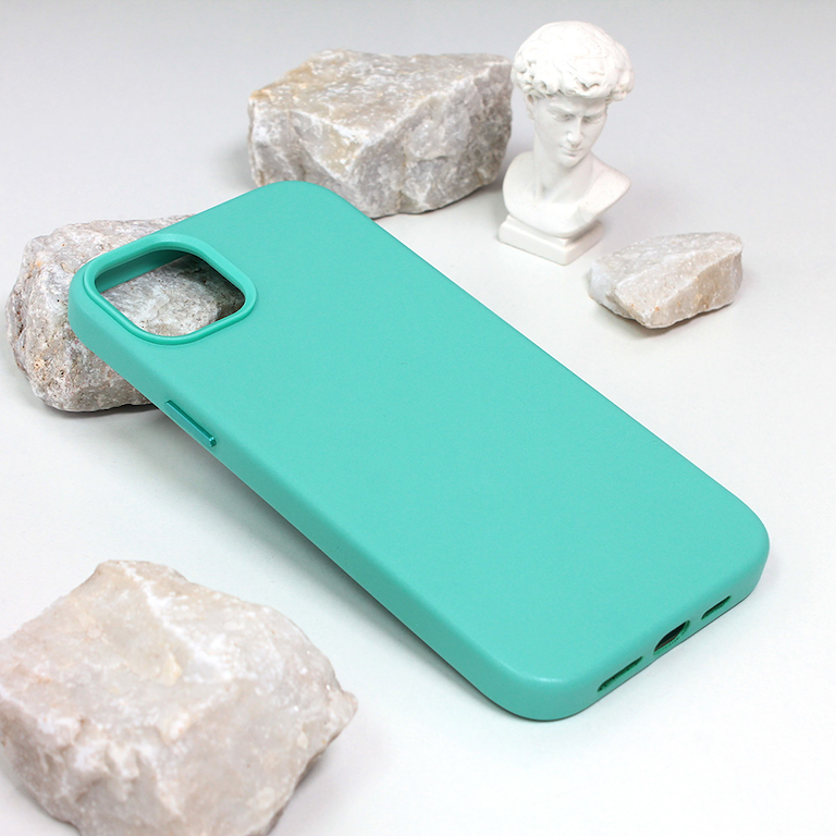 Maska Beautiful Shine Leather iPhone 14 Plus 6.7 mint