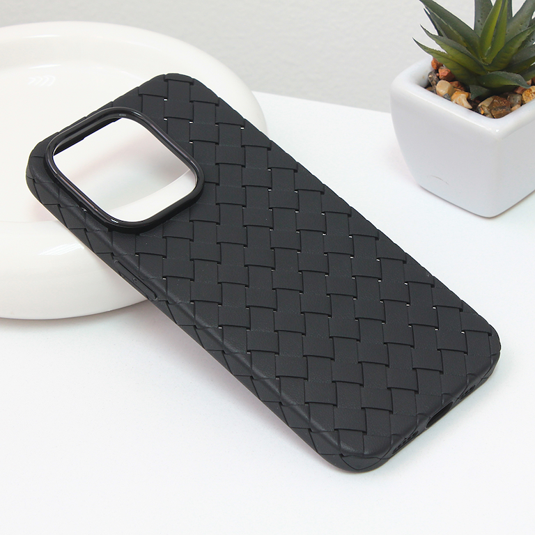 Maska Weave case za iPhone 14 6.1 Pro crna