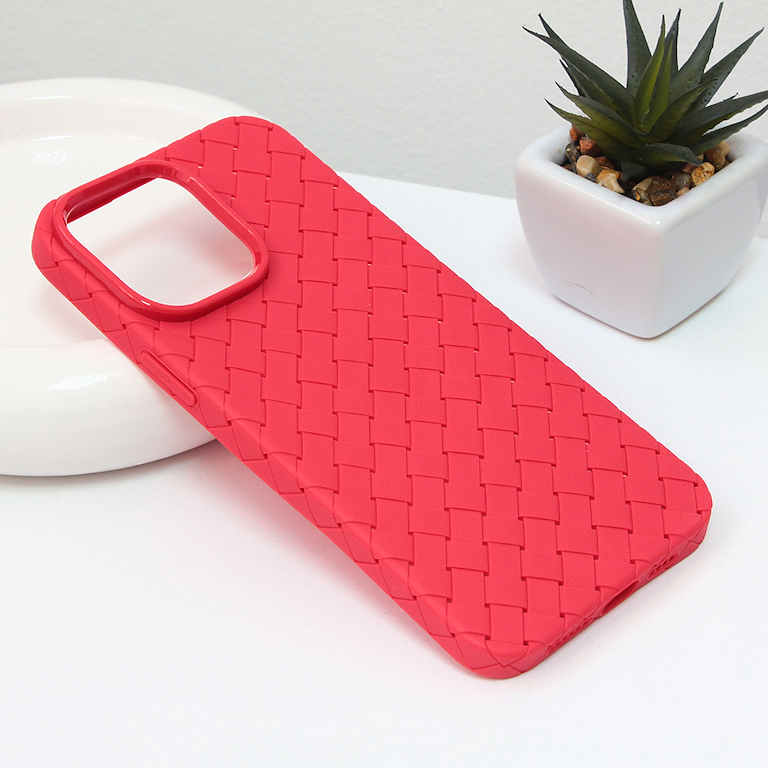 Maska Weave case za iPhone 14 Pro Max 6.7 crvena