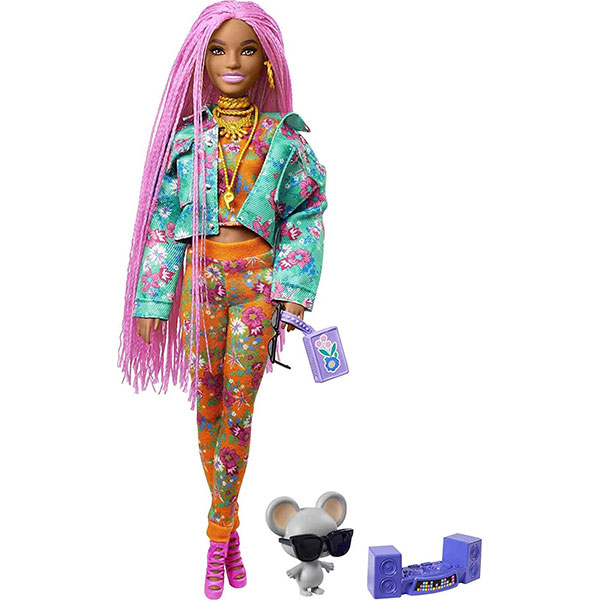 Barbie lutka Extra Pink Braids GXF09