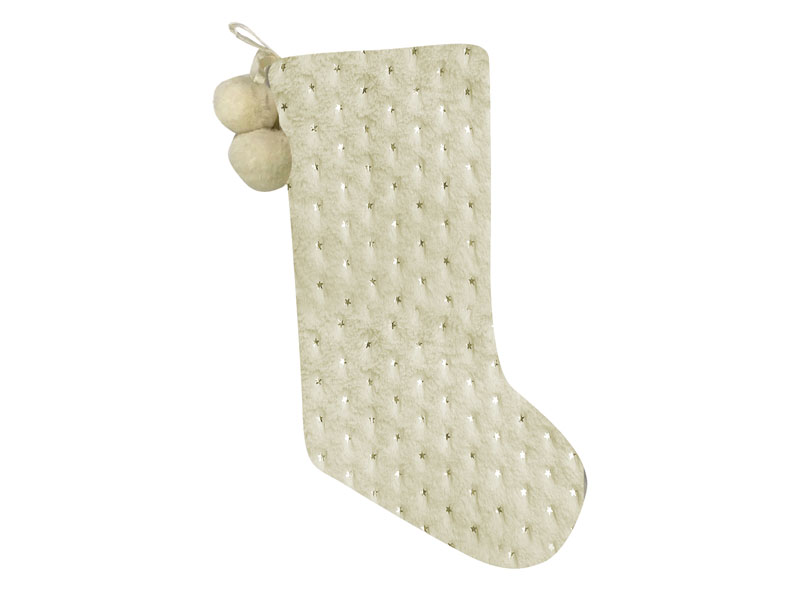 Sock elegance, novogodišnja čarapa, bela, 50cm
