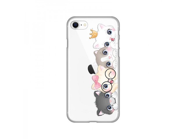 Maskica Silikonska Print Skin za iPhone 7/8/SE 2020/2022 Cats