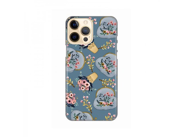 Maskica Silikonska Print za iPhone 13 Pro Max 6.7 Retro Blue