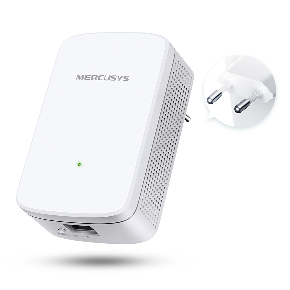 Mercusys ME10 N300Mb/s WiFi range extender / AP, 1 x Ethernet 10/100Mb/s, WPS dugme, access control