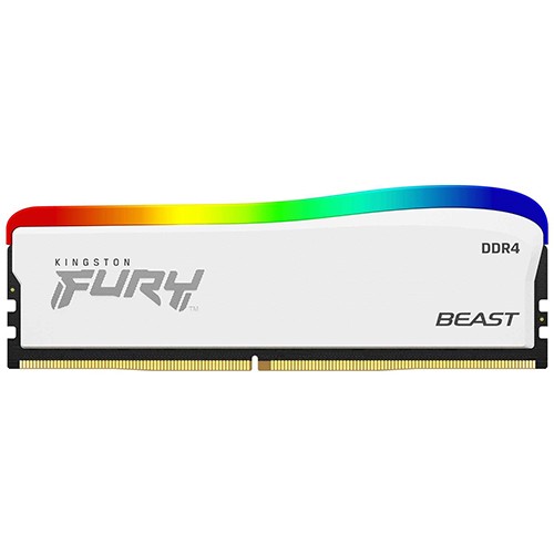 Kingston 16GB 3600MT/s DDR4 CL18 DIMM FURY Beast White RGB SE memorija | KF436C18BWA/16