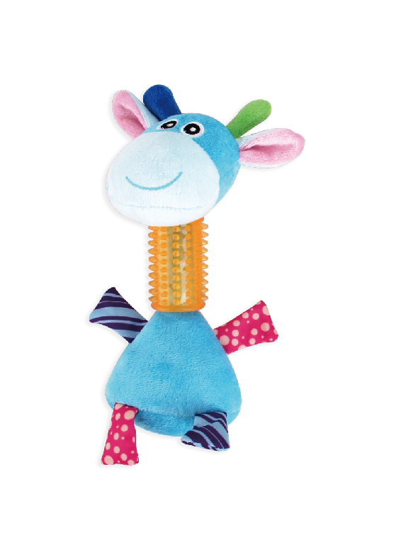 Pawise Dog Žirafa plišana igračka sa gumenim vratom