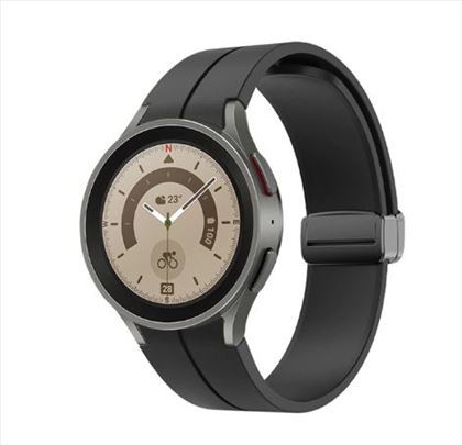 Akcija Crna silikonska narukvica Samsung watch 5