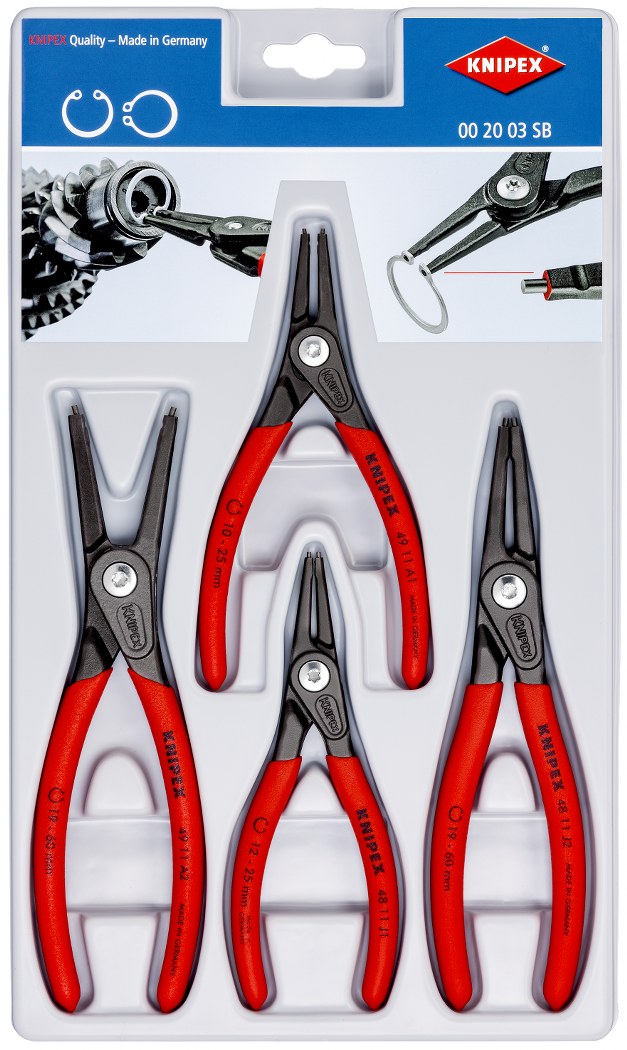 Knipex 00 20 03 SB Precizna klešta za Seger osigurače u setu 4/1