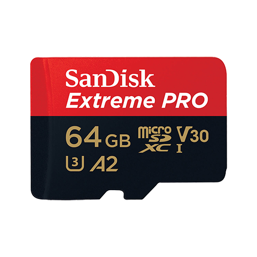 SanDisk SDXC 64GB Micro Extreme Pro 200MB/s A2 C10 V30 UHS-I US+Ad