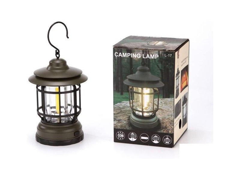 Retro lampa za kampovanje ili dvoriste - PUNJIVA