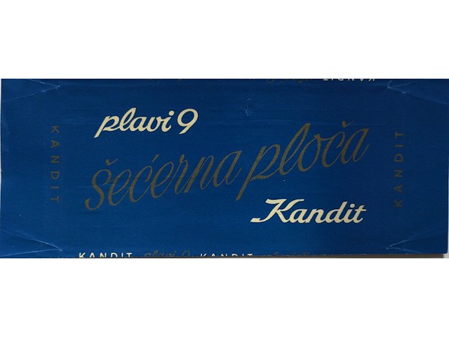 Kandit secerna tabla plavi 9