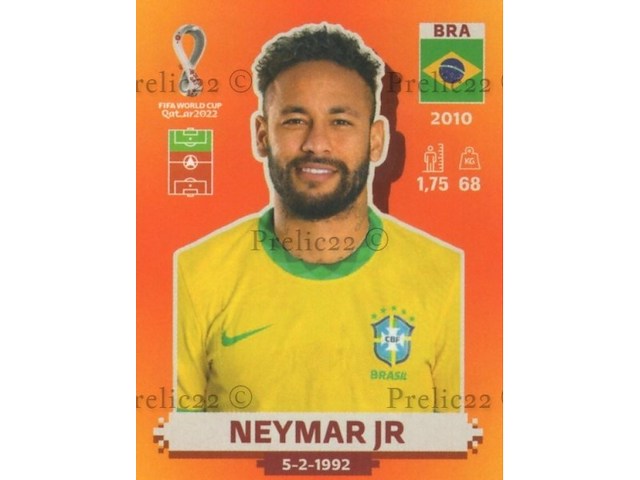 a Qatar 2022 Fifa WC sličica br. BRA16 NEYMAR