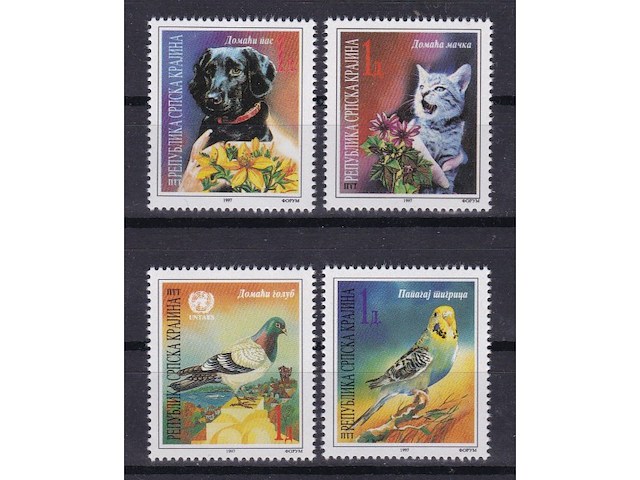 RS Krajina 1997 Fauna kućni ljubimci MNH