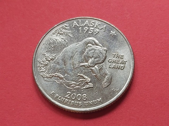 USA  - quarter dollar 2008 god Alaska