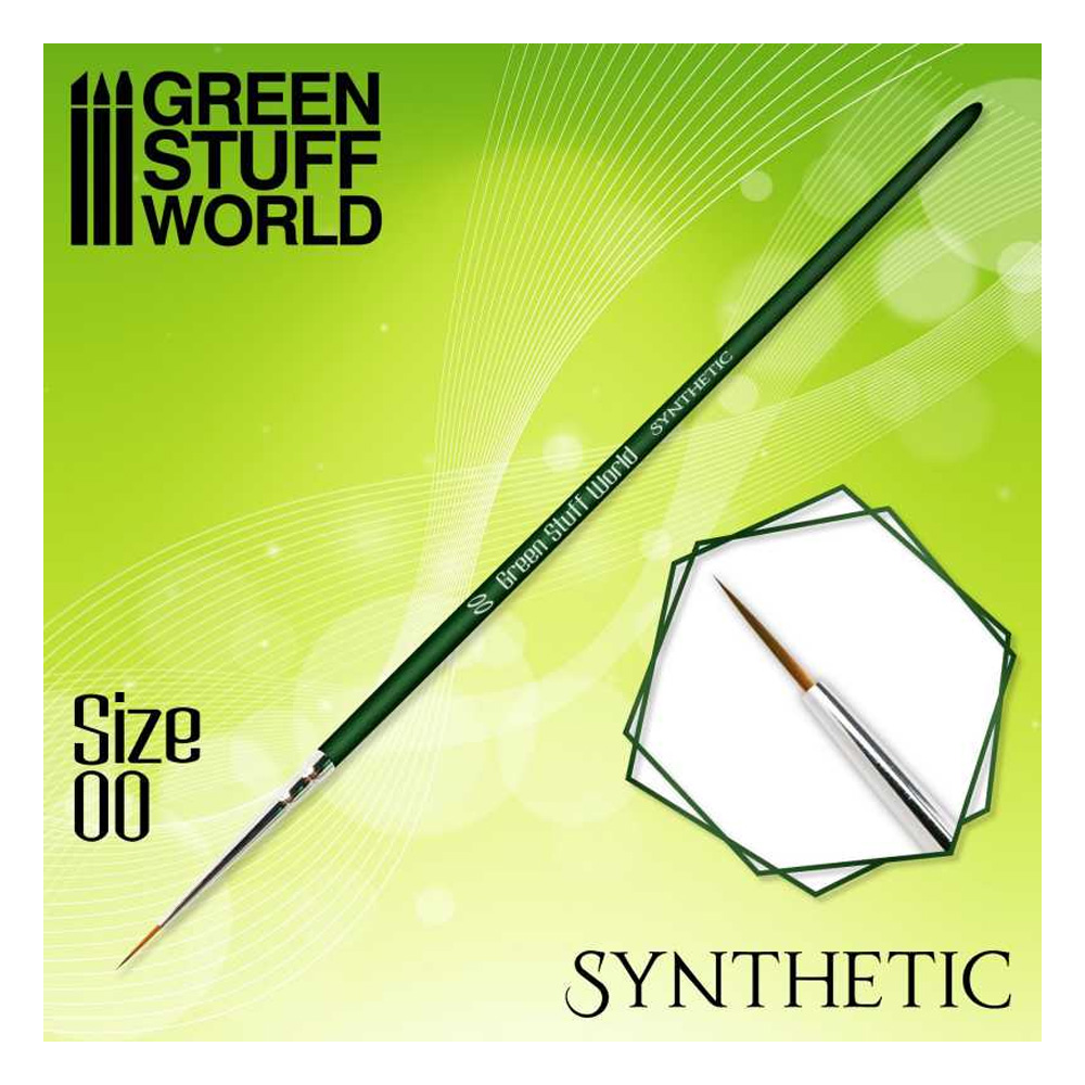 Synthetic Brush size #00 - GREEN SERIE