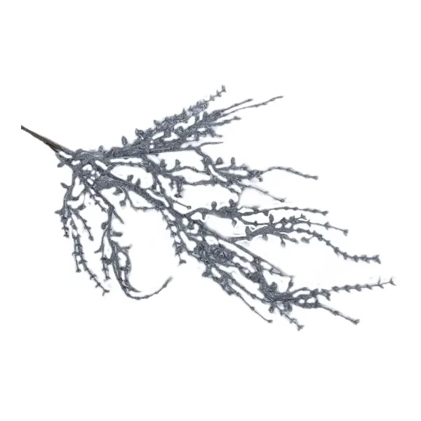 Twig, novogodišnja grana, srebrna, 68cm
