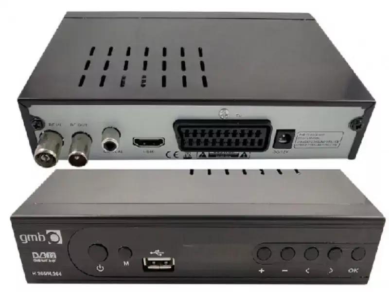 GEMBIRD GMB-MAT-818T DVB-T2 SET TOP BOX USB/HDMI/SCART/RF-OUT, PVR,FULL HD, H265,HDMI-KABL, MODULATOR1675 39315