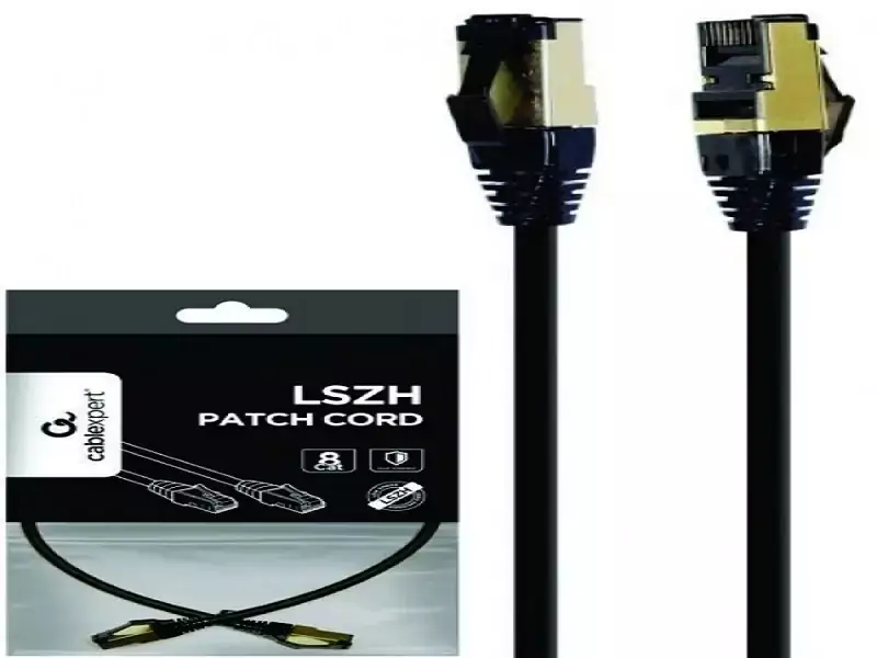 GEMBIRD PP8-LSZHCU-BK-7.5M MREŽNI KABL S/FTP CAT.8 LSZH PATCH CORD, CRNI 7,5M, 42565