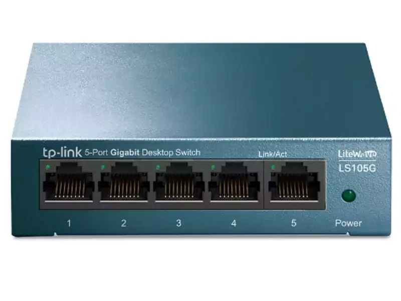 TP LINK SWITCH LS105G LITEWAVE GIGABIT 5XRJ-45/10/100/1000MBPS/METALNO KUĆIŠTE