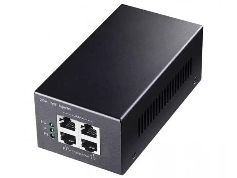 CUDY POE220 2 CHANNEL 30W GIGABIT POE+/POE INJECTOR