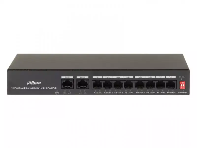 DAHUA PFS3010-8ET-65 10-PORT FAST ETHERNET SWITCH WITH 8-PORT POE