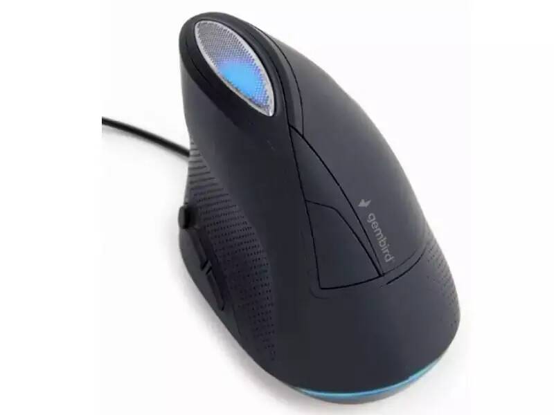 GEMBIRD MUS-ERGO-03 GEMBIRD ERGONOMIC OPTICKI MIS 3600DPI 6-BUTTON BLACK 105MM USB