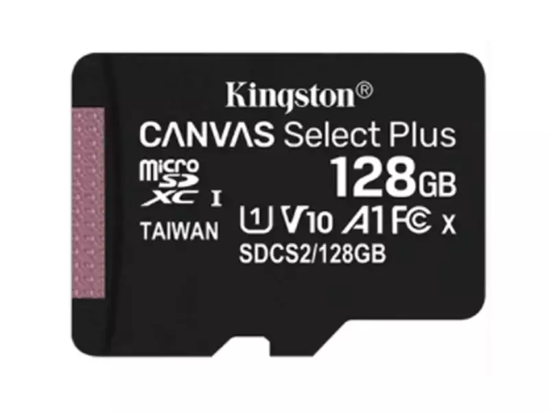 KINGSTON 128GB CANVAS PLUS V10 SDCS2/128GBSP BEZ ADAPTERA