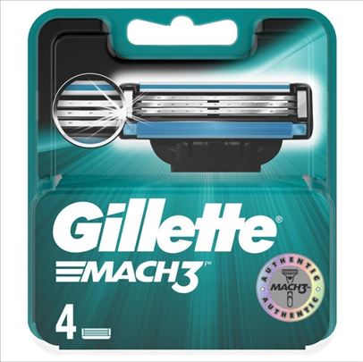 Gillette Mach 3 ČETIRI patrona