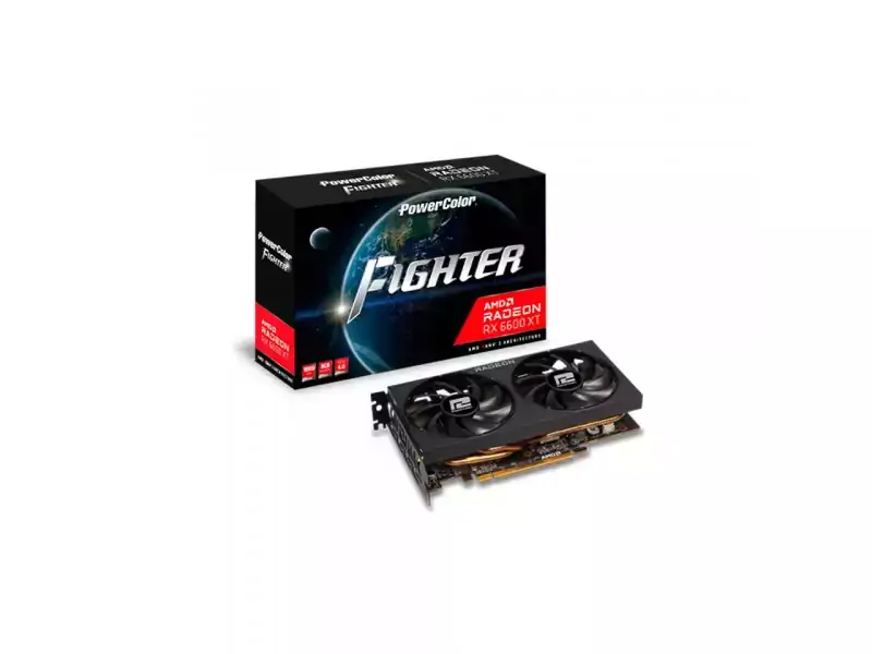 POWER COLOR AMD RADEON 6600 FIGHTER AXRX 6600 8GBD6-3DH