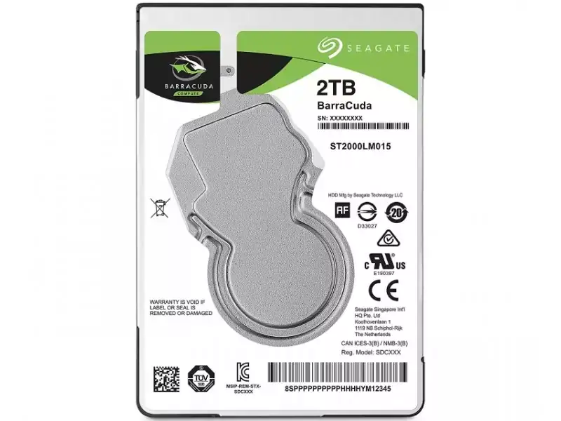 SEAGATE 2TB 2.5” SATA III 128MB 5.400RPM ST2000LM015 BARRACUDA