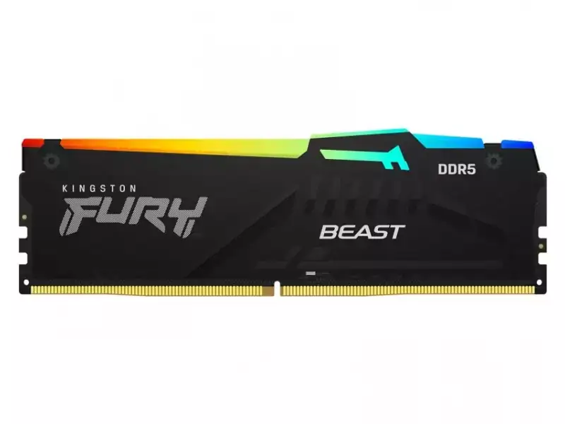 KINGSTON DIMM DDR5 8GB 5200MT/S KF552C40BBA-8 FURY BEAST RGB BLACK