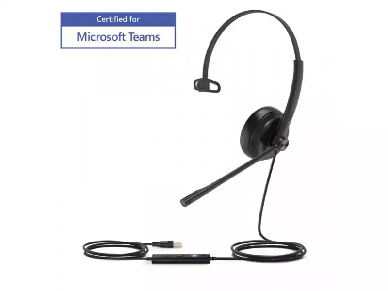 YEALINK HEADSET WIRED USB UH34 MONO TEAMS